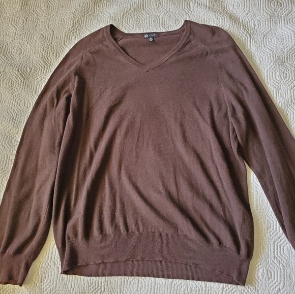 J. Crew | Sweaters | J Crew Cotton Cashmere V Neck Sweater L | Poshmark
